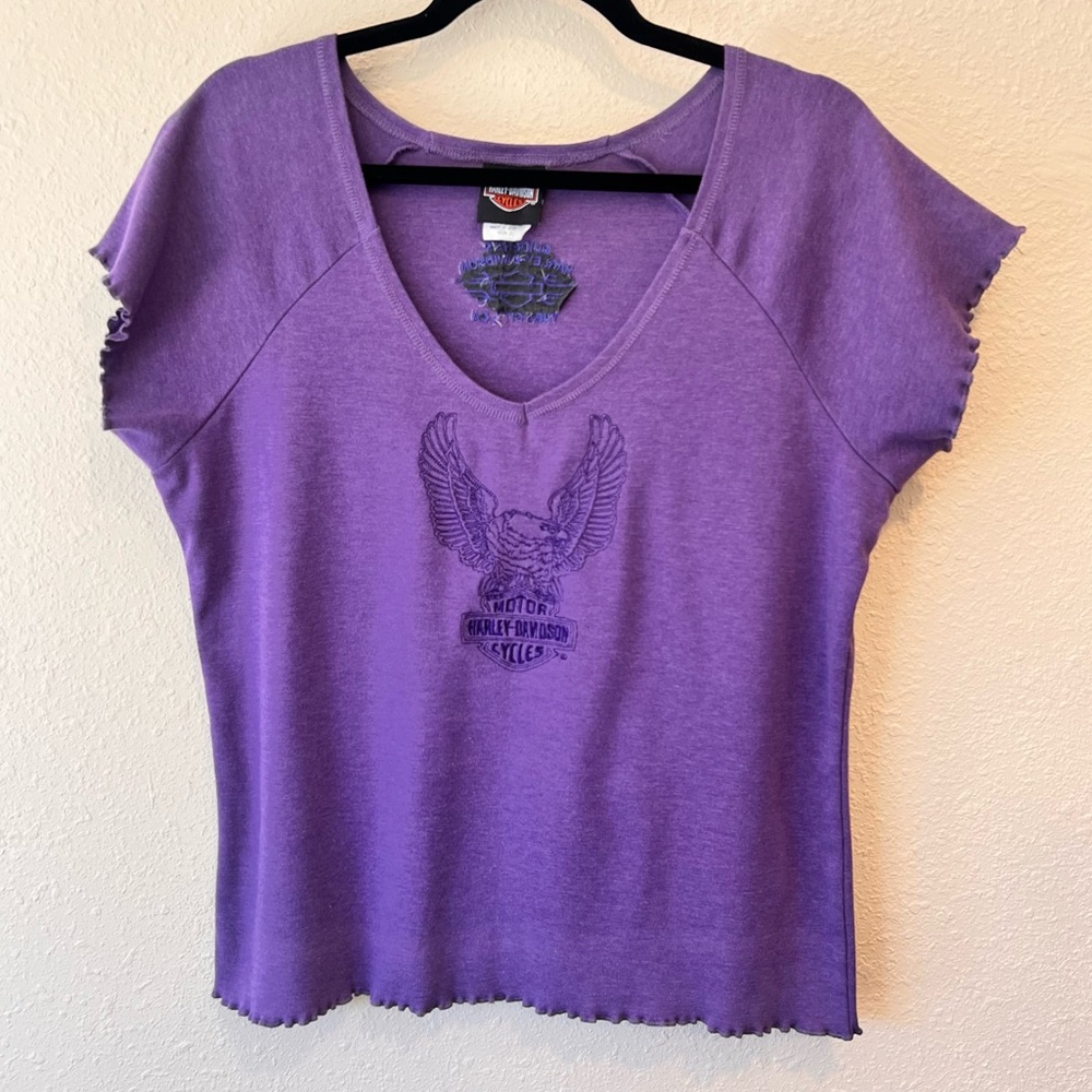 Harley Davidson Purple Eagle Y2k Yuba City Ca Xl - Gem